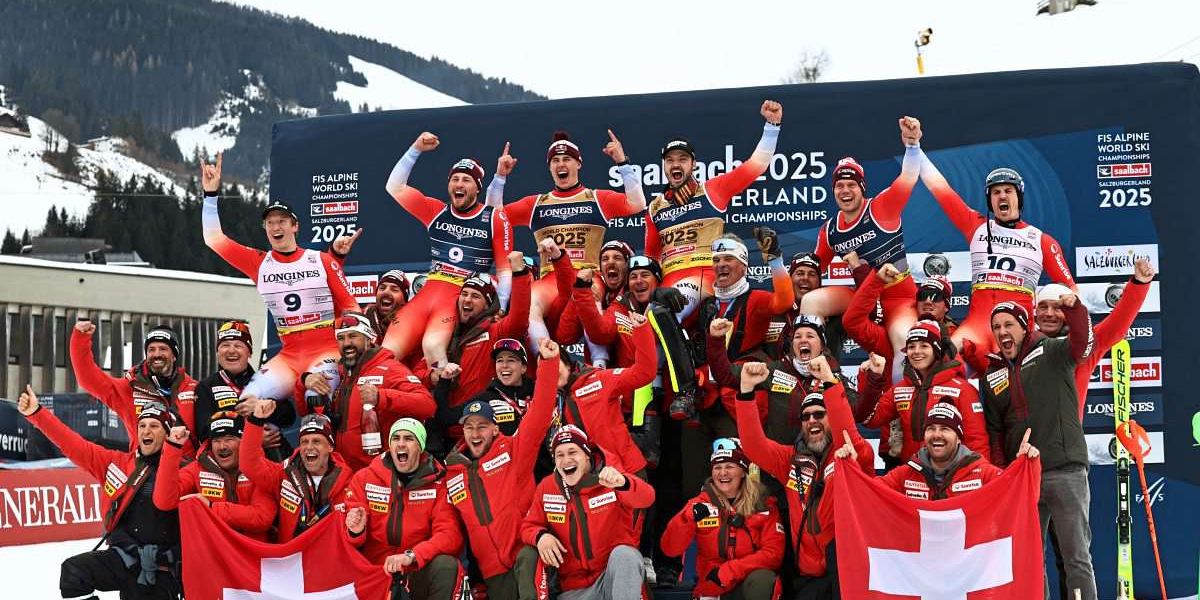 Schweiz feiert Dreifachsieg in der WM-Teamkombination der Männer ...