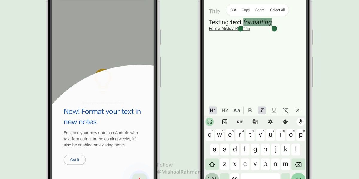 Google erinnert sich an seine Notiz-App, bringt Formatierung und ...