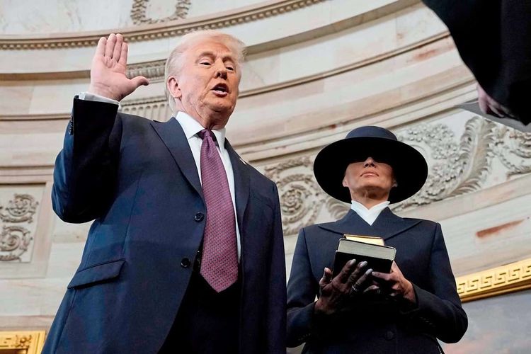 Ein Hut, Shorts und Tech-Bosse: Trumps Amtseinführung in Bildern - USA ...