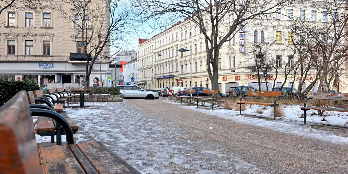 Reumannplatz bekommt eine Bühne, mehr Grün und vielleicht ein Café ...