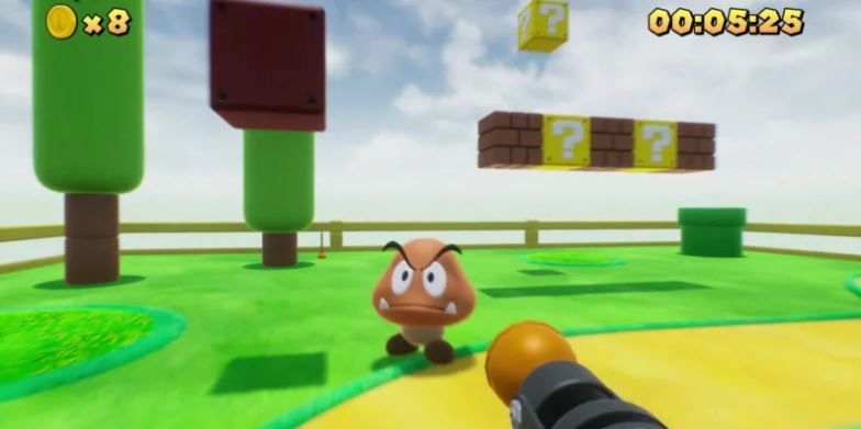 So sieht "Super Mario Bros." als Shooter aus - Games - derStandard.de › Web