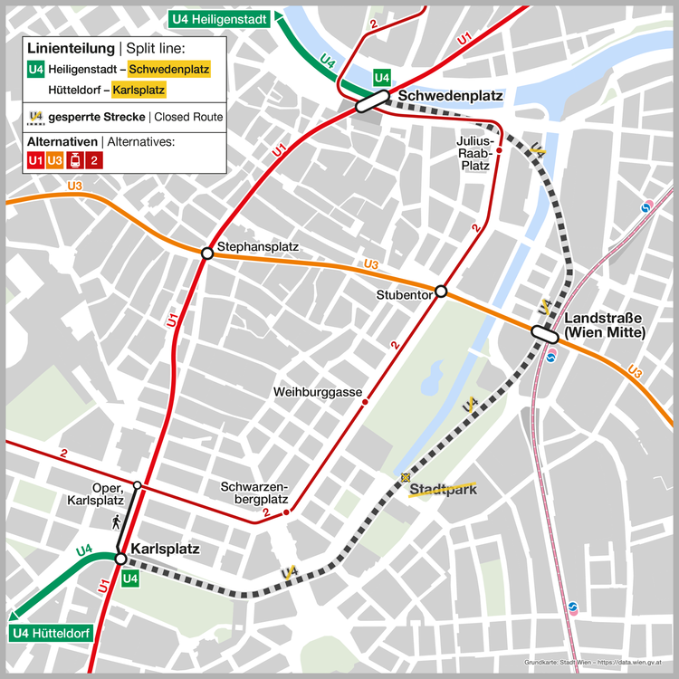 U4 wird während der Herbstferien geteilt - Österreich - derStandard.de ...