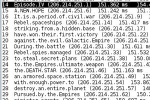 "Star Wars"-Text und Rickroll über traceroute - Webmix - derStandard.at ...