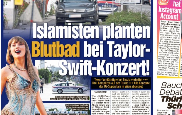 Breaking News rund um den Globus: Wie über die Taylor-Swift-Absage ...