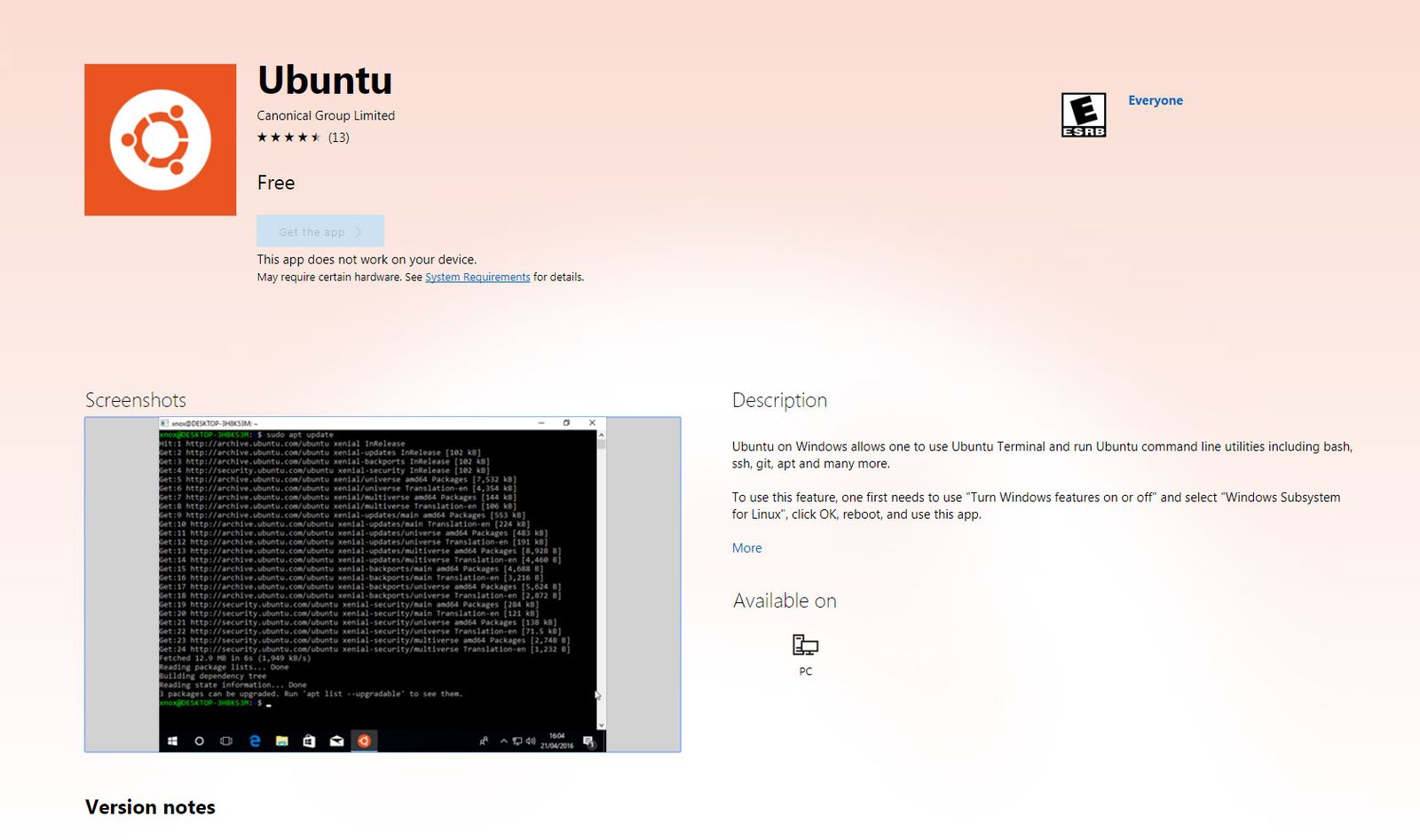 Linux auf Windows 10: Ubuntu im Windows Store gelandet - Linux-Unix ...