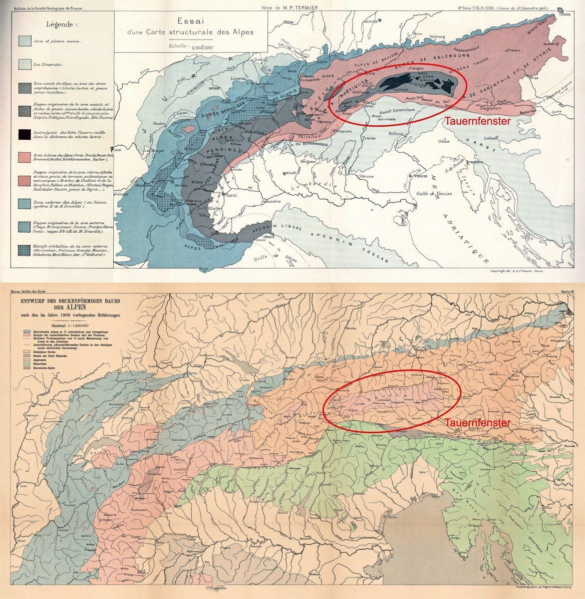 Als Pierre-Marie Termier das Tauernfenster entdeckte - Blog ...