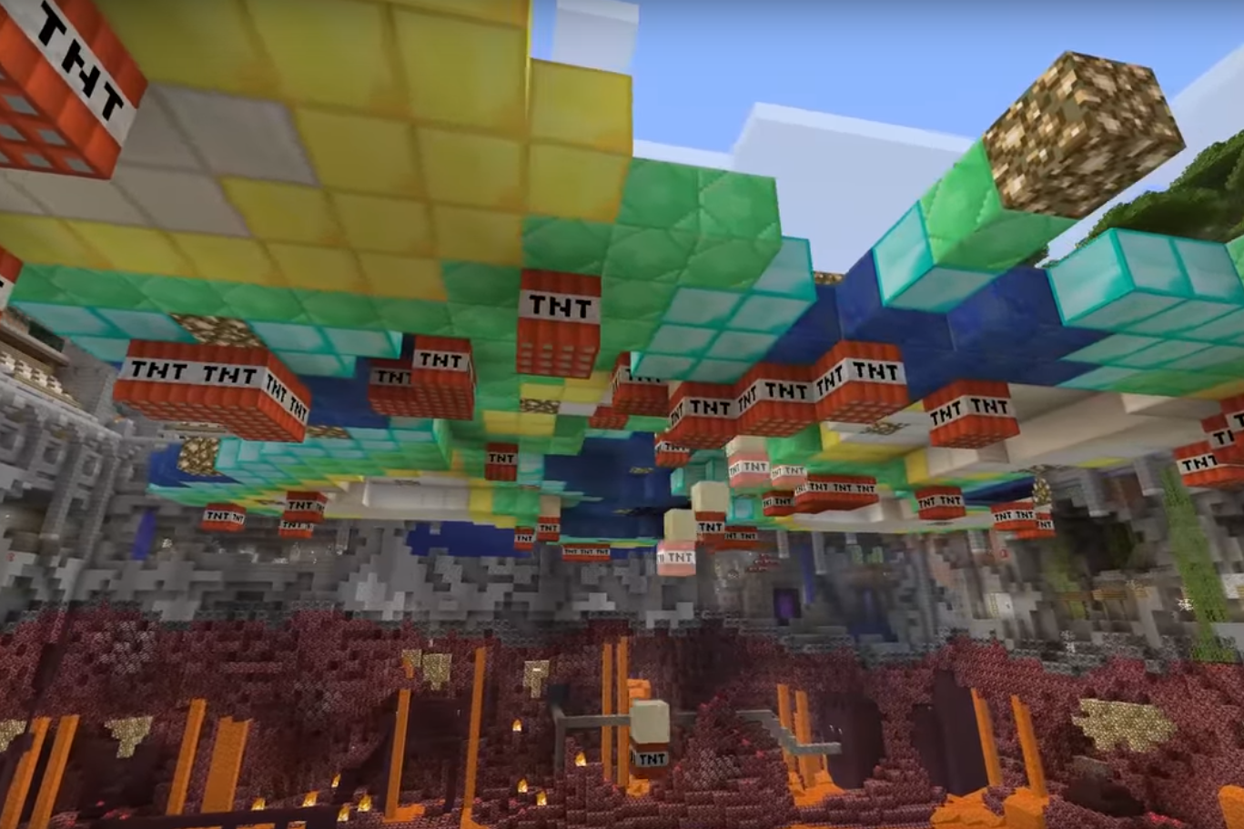 "Minecraft"-Minispiel "Tumble" erschienen: Mit TNT in den Abgrund ...