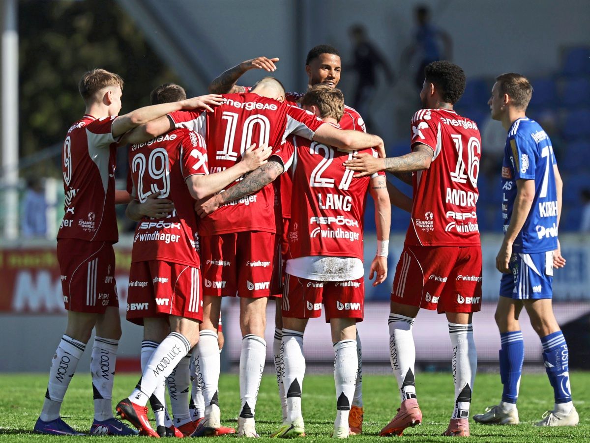 Kalajdzic schießt LASK von der Mittellinie zum 5:1 in Hartberg und auf ...