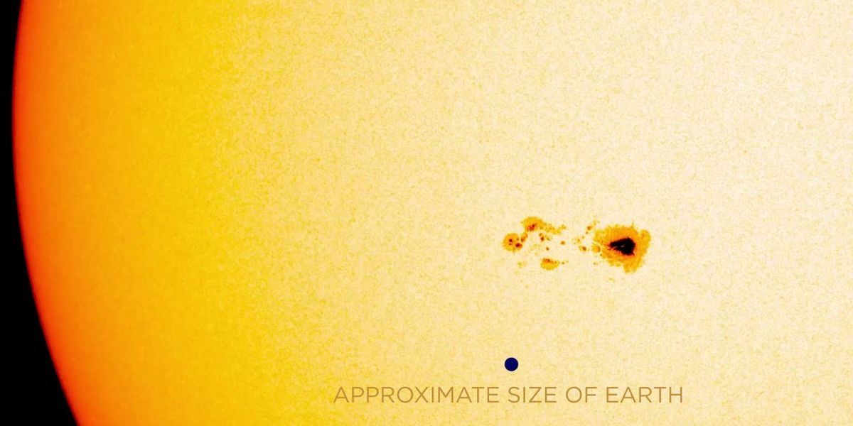Aktuelle Bilder: Ein Sonnenfleck wendet sich uns zu - Weltraum ...