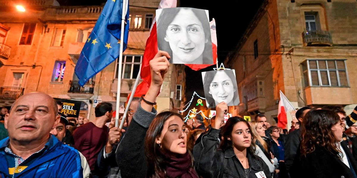 Malteser gehen gegen die Mafia und die Regierung auf die Straße ...