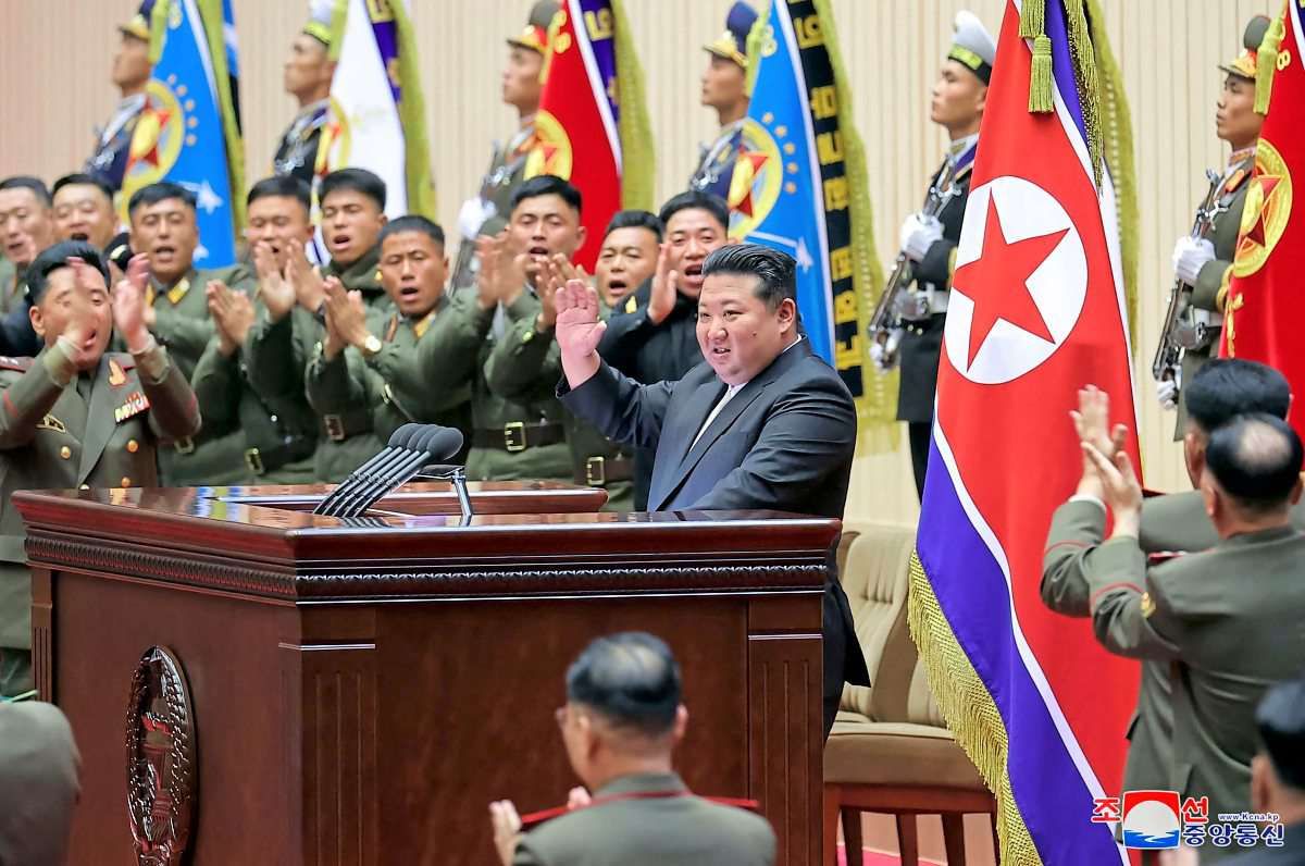 Nordkoreas Führer Kim Jong-un sieht eine neue Weltordnung und Krieg in ...