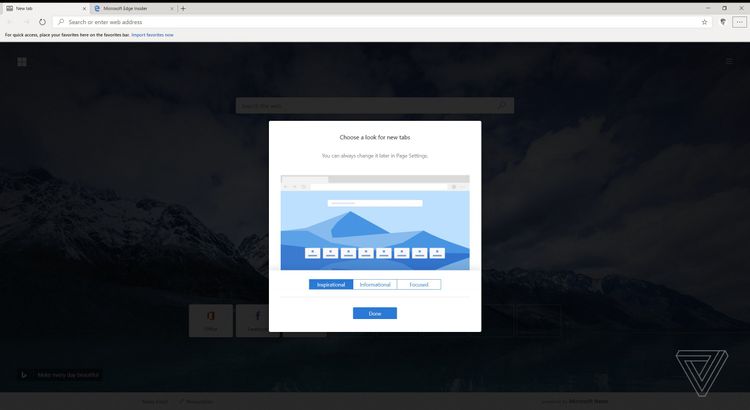 Edge: Erste Bilder zeigen Microsofts neue Browser-Generation auf Google ...