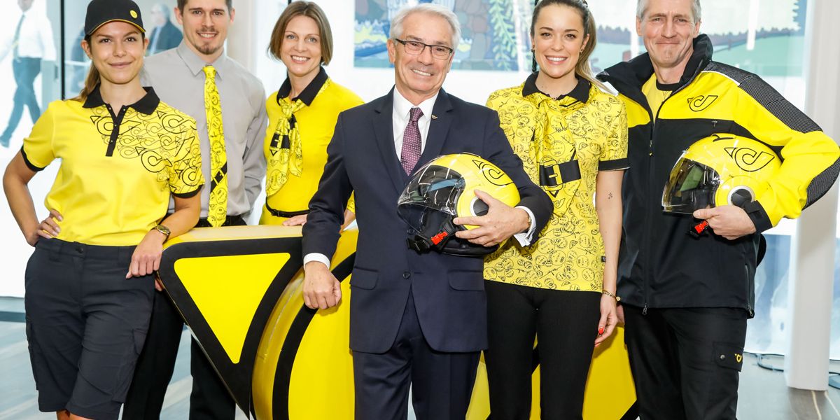 Österreichische Post mit neuem Logo und neuen Uniformen - Werbung ...