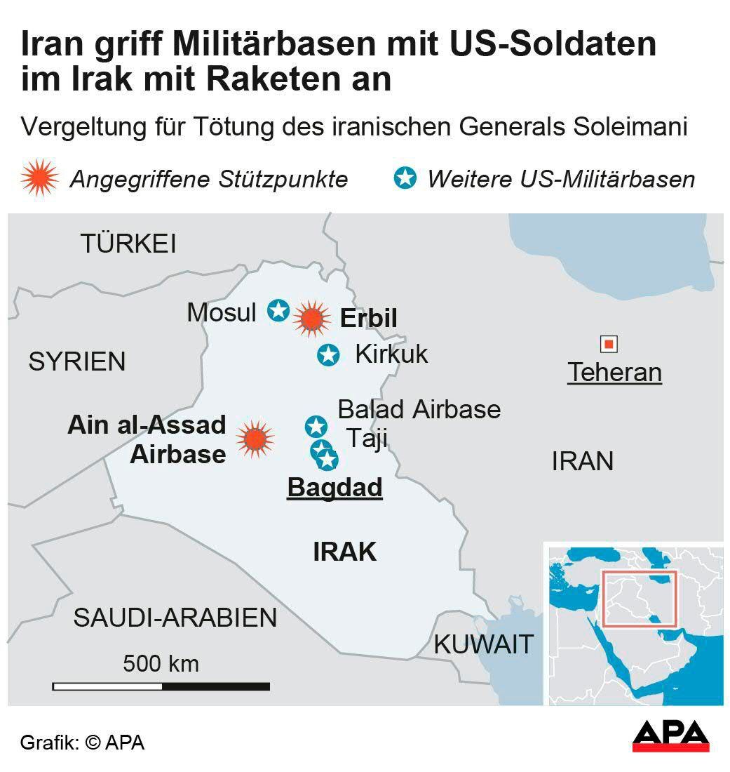 Iran beschießt Militärbasen im Irak: Ziel sind US-Truppen - Iran ...