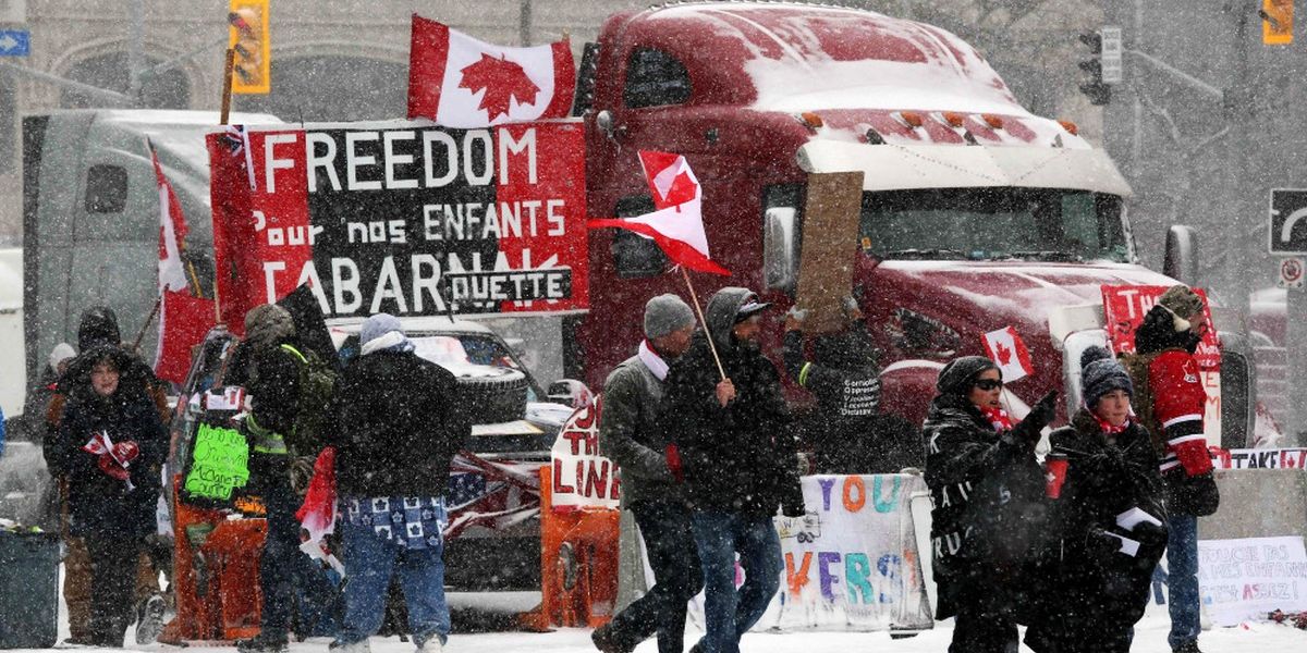Corona-Proteste in Kanada: Aktivisten "doxxen" Teilnehmer des "Freedom ...