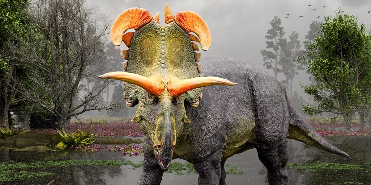Gewaltiger Dinosaurier mit martialischem Kopfschmuck entdeckt ...