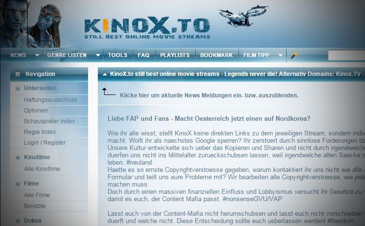 Nach Kinox.to-Razzia: Die Konsequenzen für Nutzer - Netzpolitik ...