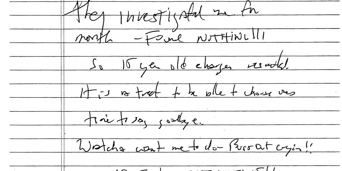 Purported Epstein Suicide Note Is Released - International ...