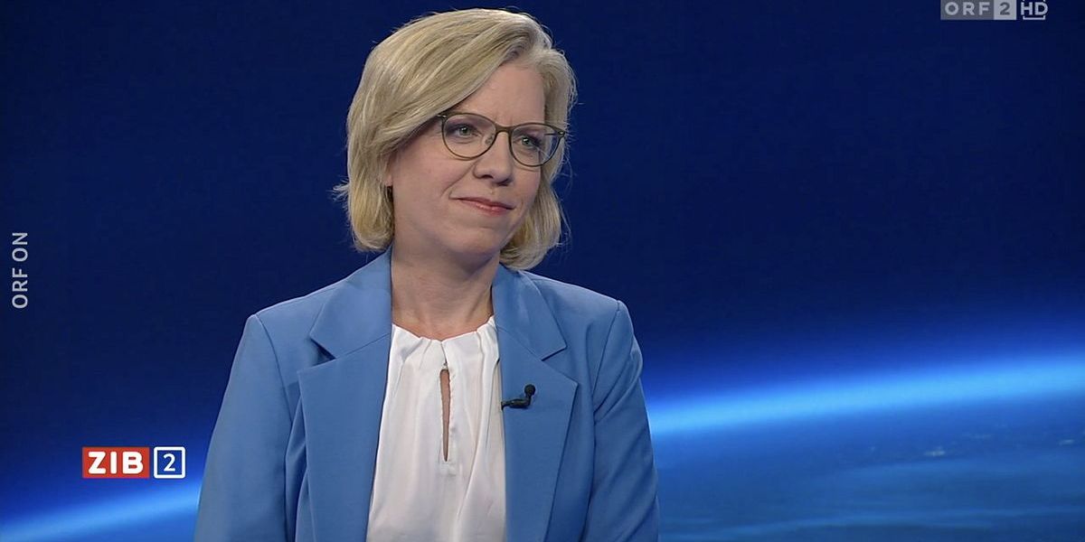 Gewessler in der "ZiB 2": Grüner Wahlkampf in kühlem Blau - TV-Tagebuch ...