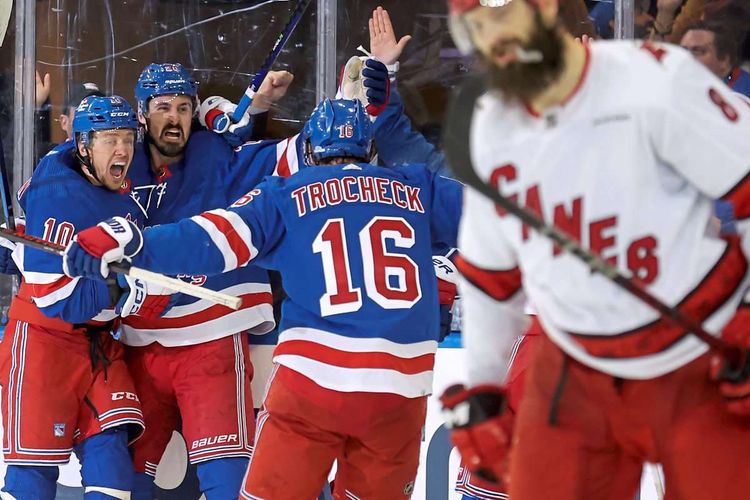 Rangers gewinnen auch zweites Spiel im NHL-Play-off gegen Hurricanes ...