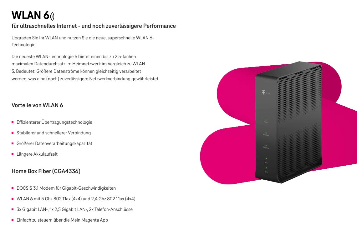 Adieu, eigener WLAN-Router: Das neue Kabelmodem von Magenta hat ein ...
