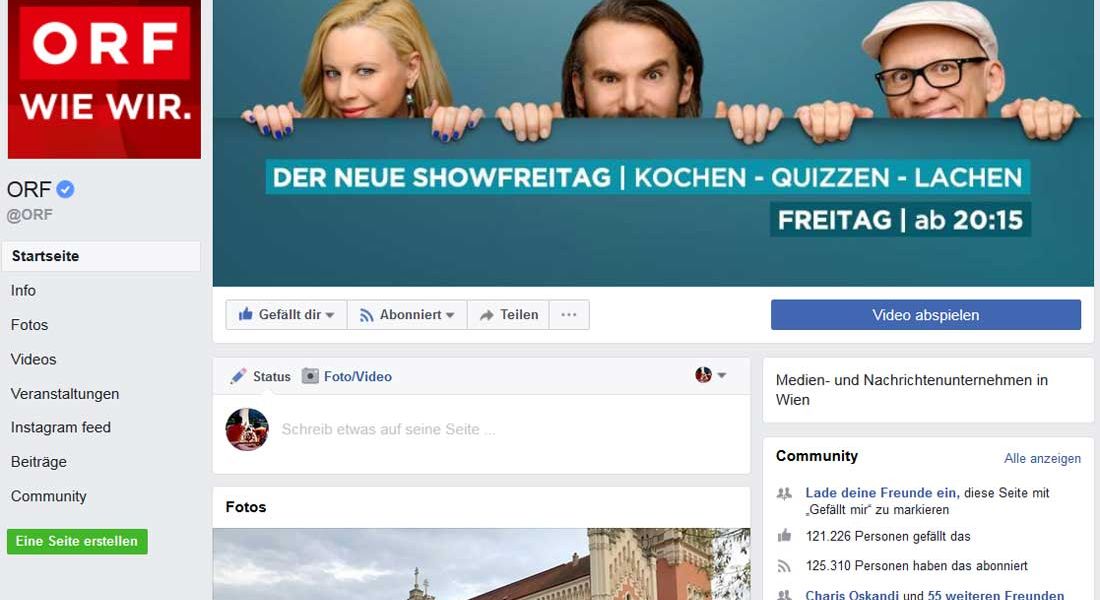 ORF bleibt wohl auf Facebook, reduziert seine Auftritte aber "massiv ...