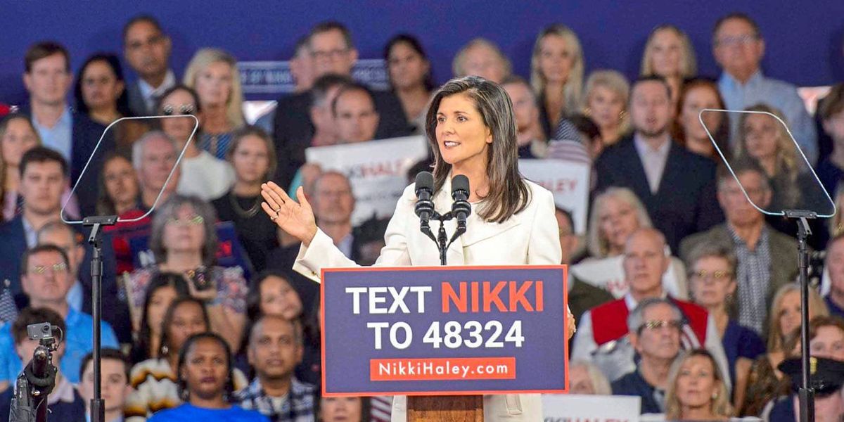 Nikki Haley, republikanische Außenseiterin im Präsidentenrennen, will ...