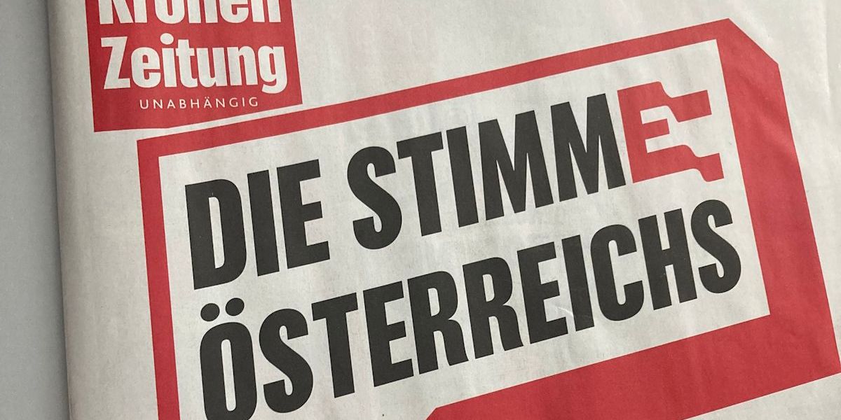 Aufgelöst: "Kronen Zeitung" bewirbt sich als "die Stimme Österreichs ...