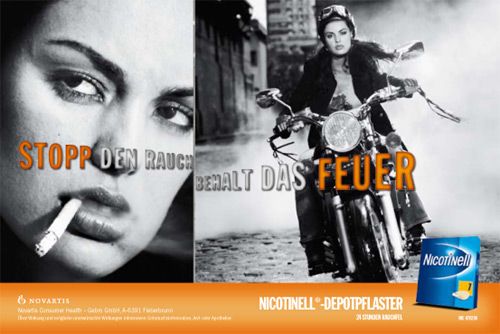 "Stopp den Rauch, behalt das Feuer!" - Werbung - derStandard.at › Etat