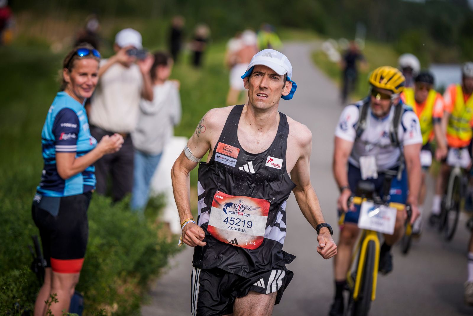 Andreas Vojta läuft im "Wings for Life World Run" auf den global ...
