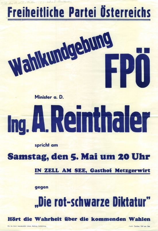 "Immer rechts, auch in der NSDAP": Die Gründerväter der FPÖ - FPÖ ...