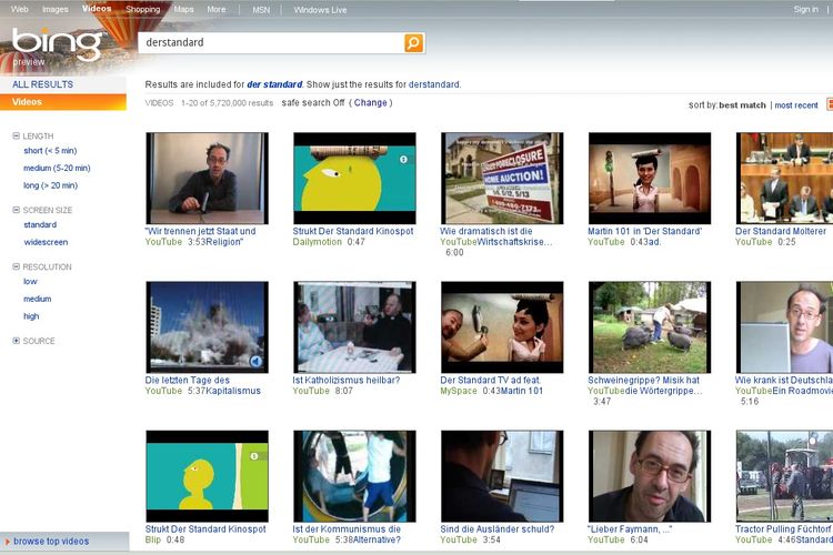 Microsofts neue Suchmaschine Bing ist da - Microsoft - derStandard.at › Web