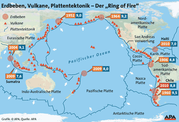 Der Pazifische Feuerring - Ökologie - derStandard.at › Panorama