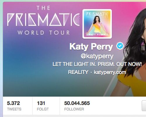 Katy Perry stellt Twitter-Rekord auf - Twitter - derStandard.at › Web