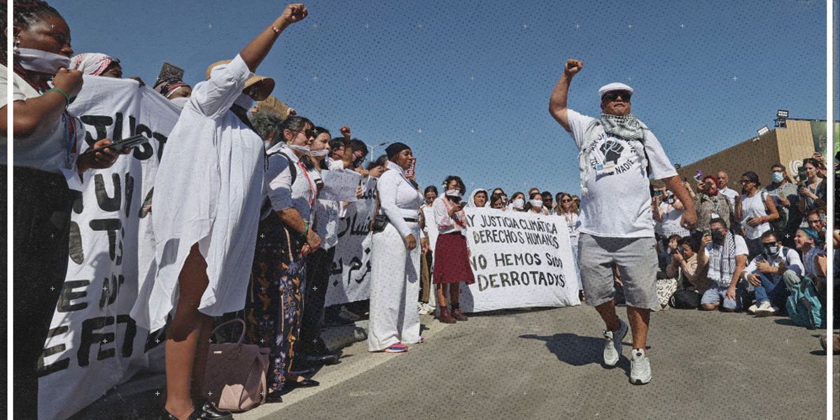 Proteste auf der COP 27: "Ohne Menschenrechte keine Klimagerechtigkeit ...