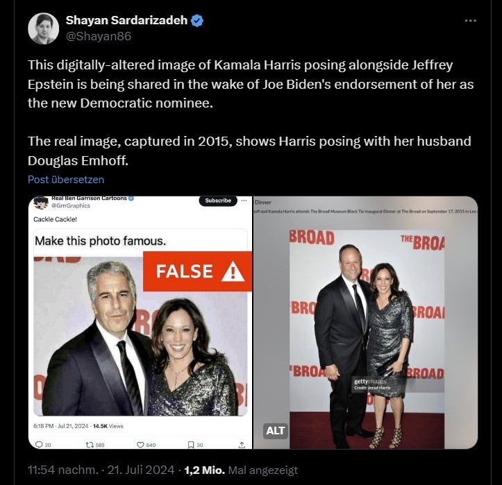 "Birther" und Epstein-Foto: Verschwörungserzählungen zu Kamala Harris - Netzpolitik ...