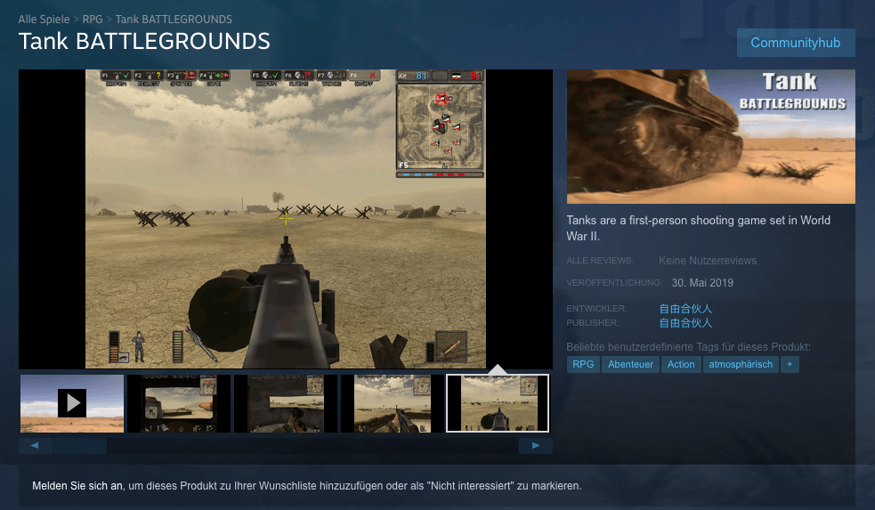"Tank Battlegrounds": Das ist der wohl bisher dreisteste Spieleklon ...