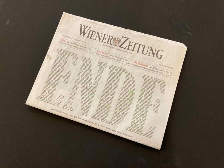 50 bis 60 Kündigungen mit dem Ende der "Wiener Zeitung" - Medien ...