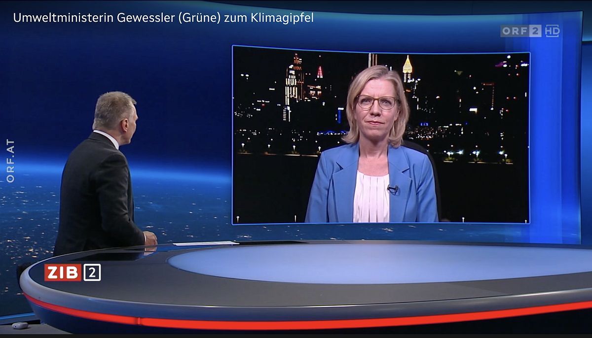 Leonore Gewessler lässt Armin Wolfs "Pallawatsch" in "ZiB 2" abperlen ...