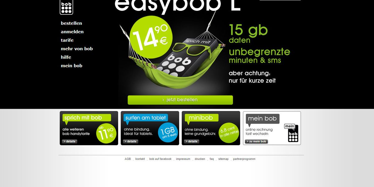 A1 vergünstigt "Easybob"-Tarife und erhöht Datenvolumen - Provider ...