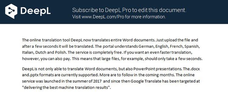 DeepL übersetzt nun auf erstaunliche Art und Weise ganze Word-Dokumente - Innovationen ...