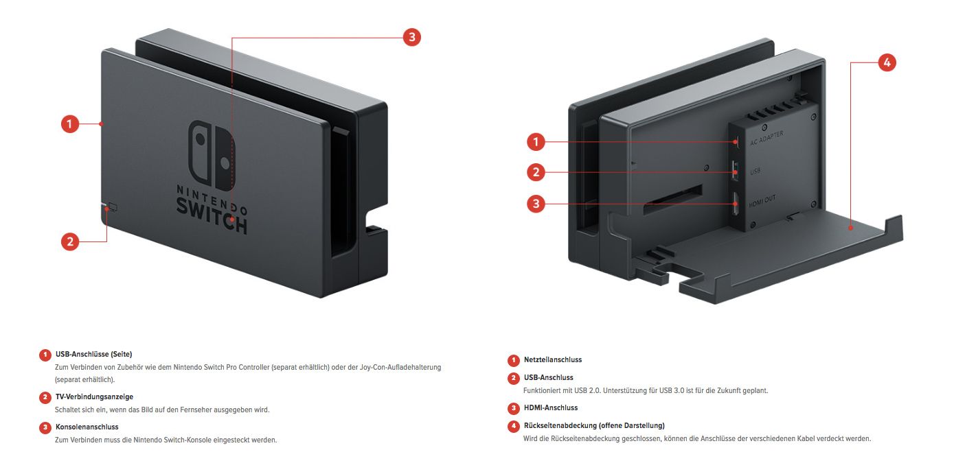 Nintendo-Switch-Spezifikationen: Akku fest verbaut, kein LAN-Port, kein ...