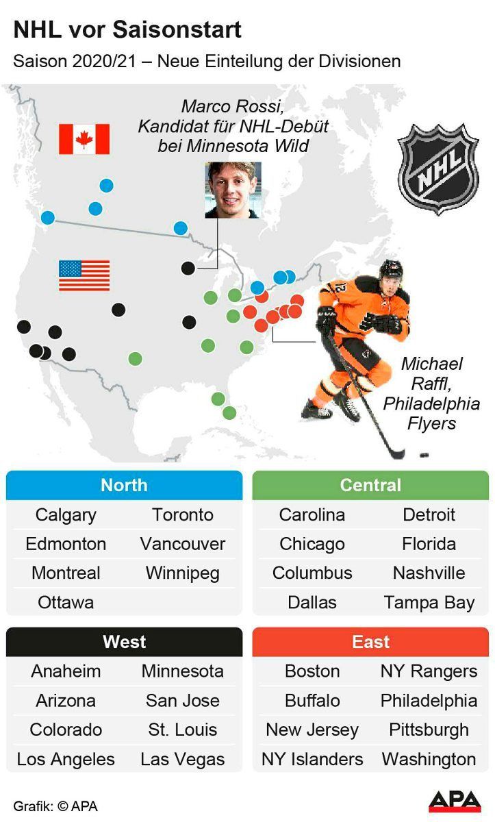 NHL-Saisonstart: Nur 56 Spiele, neue Divisionen, Ungewissheit für Rossi ...