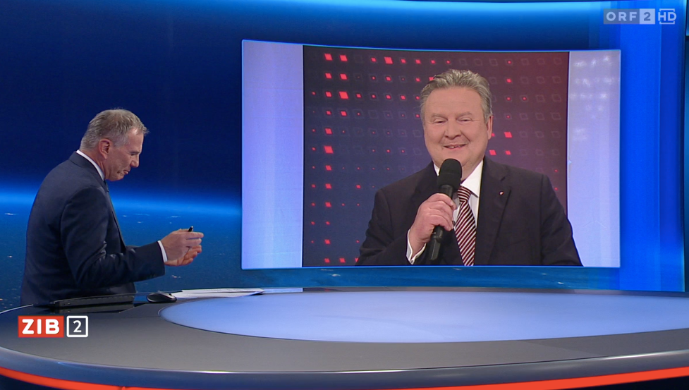 "G'sund bleiben" wünscht "pumperlg'sunder" Michael Ludwig Armin Wolf in ...