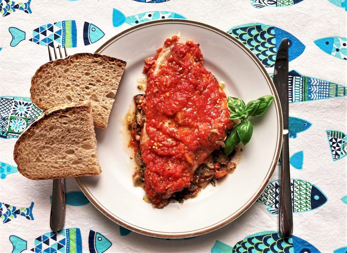 Rezept: Überbackene Goldbrasse aus dem Rohr - Hauptspeisen ...