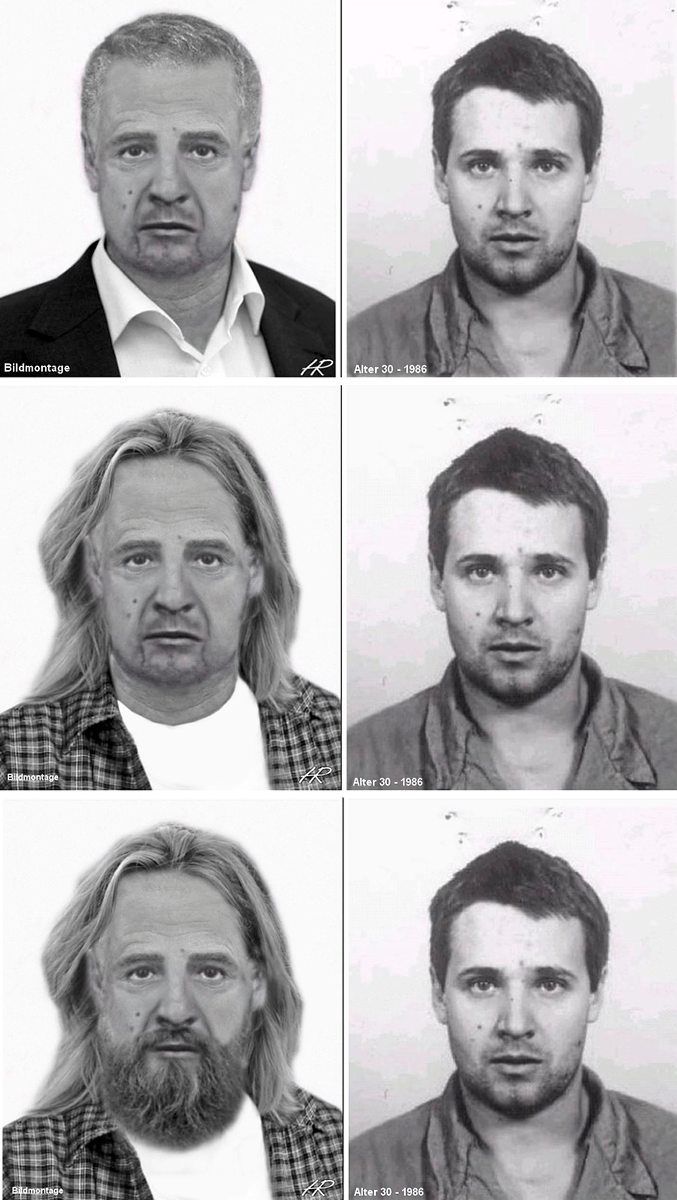 Kriminalisten erstellten Fahndungsfotos eines gealterten Tibor Foco ...