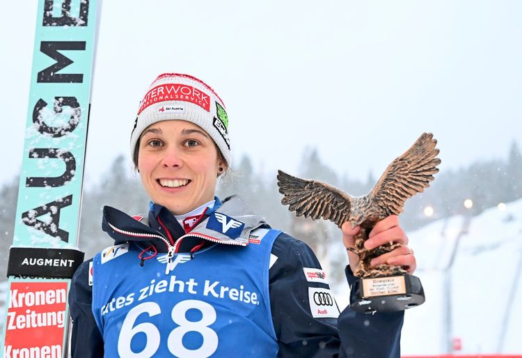 Lisa Eder in Villach hauchdünn hinter Nika Prevc erneut Zweite ...