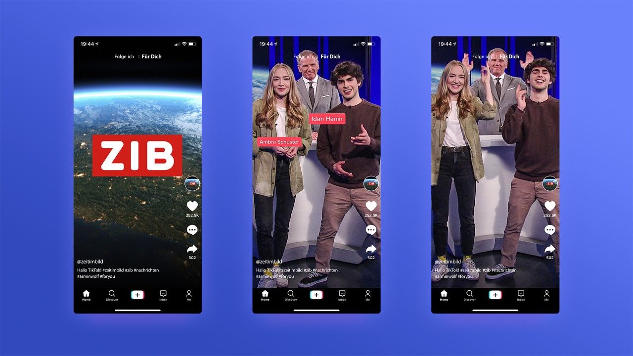 ORF startet Nachrichtensendung "ZiB" auf Tiktok - ORF - derStandard.at › Etat