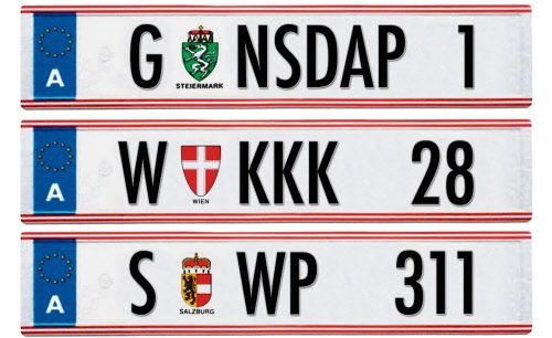 Wunschkennzeichen werden entnazifiziert - Österreich - derStandard.at ...