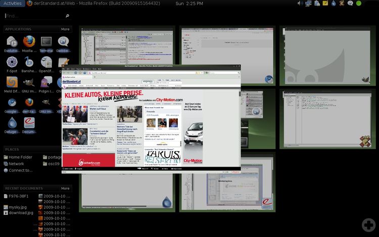 GNOME Shell 2.28: Preview für das neue Desktop-Interface - Linux-Unix ...
